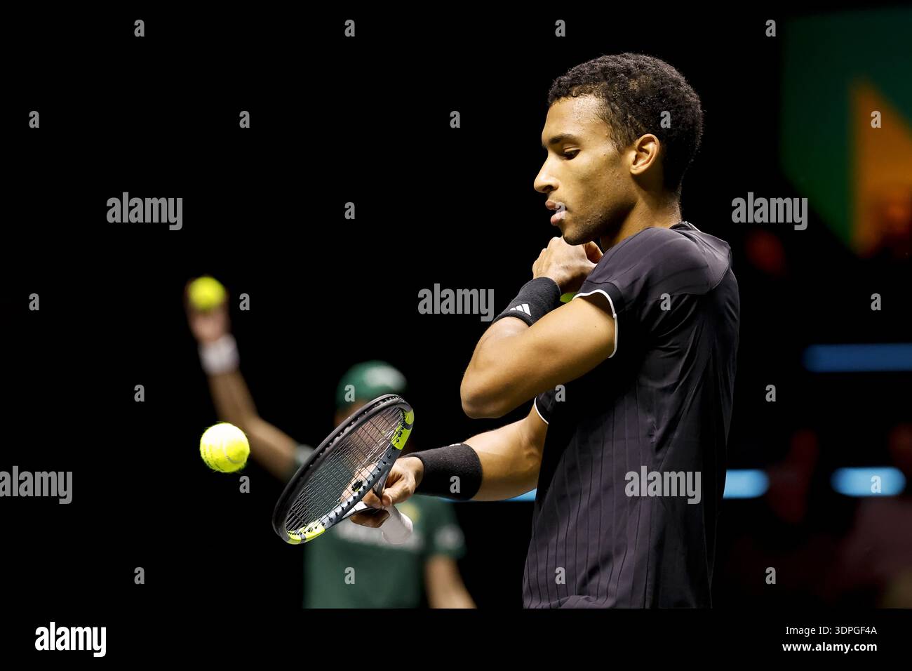 ROTTERDAM - Felix Auger-Aliassime (Canada) in action against Alexander ...