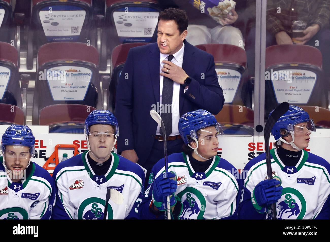 Profile photo on Swift Current Broncos head coach Regan Darby, top ...