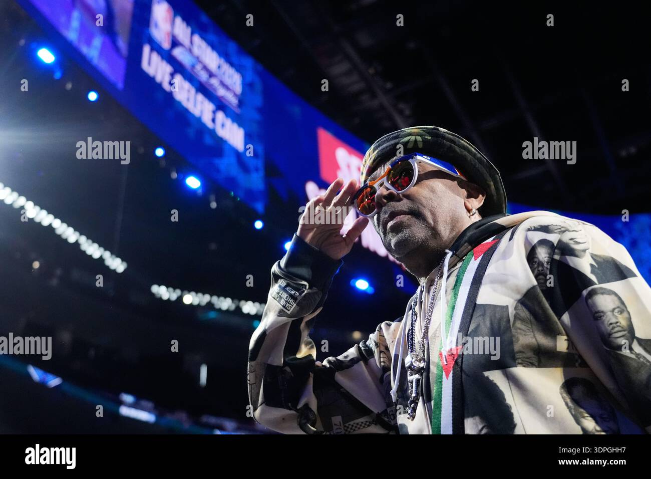 Spike Lee arrives at the NBA basketball All-Star weekend festivities ...