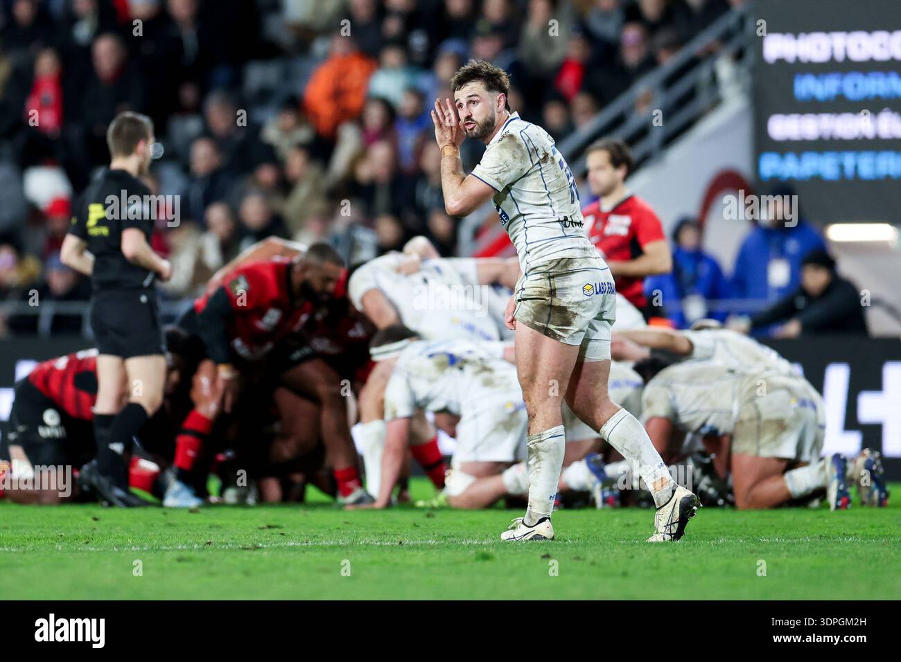 Harrisson PLUMMER of Clermont during the Top 14 match between Toulon ...