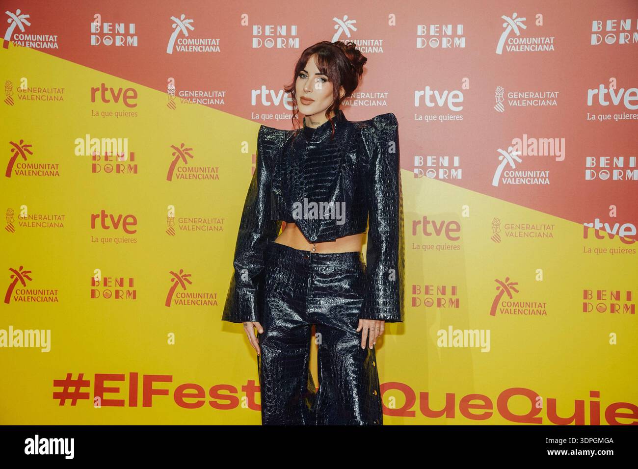 The singer Vicco during the photocall prior to the final of Benidorm ...