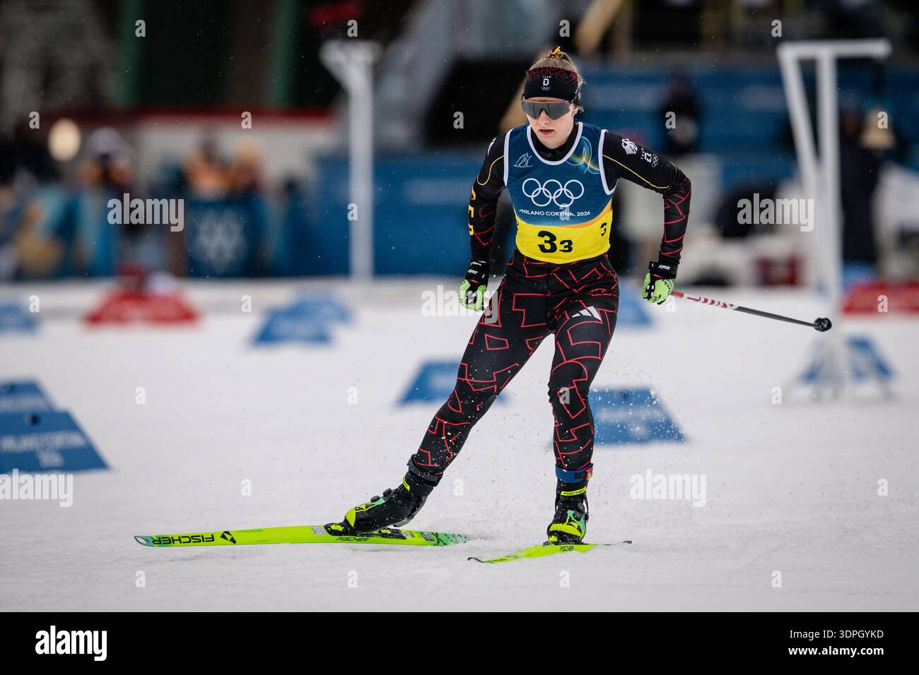 Tesero, Italy. 14th Feb, 2026. Helen Hoffmann ( Deutschland ) competes ...