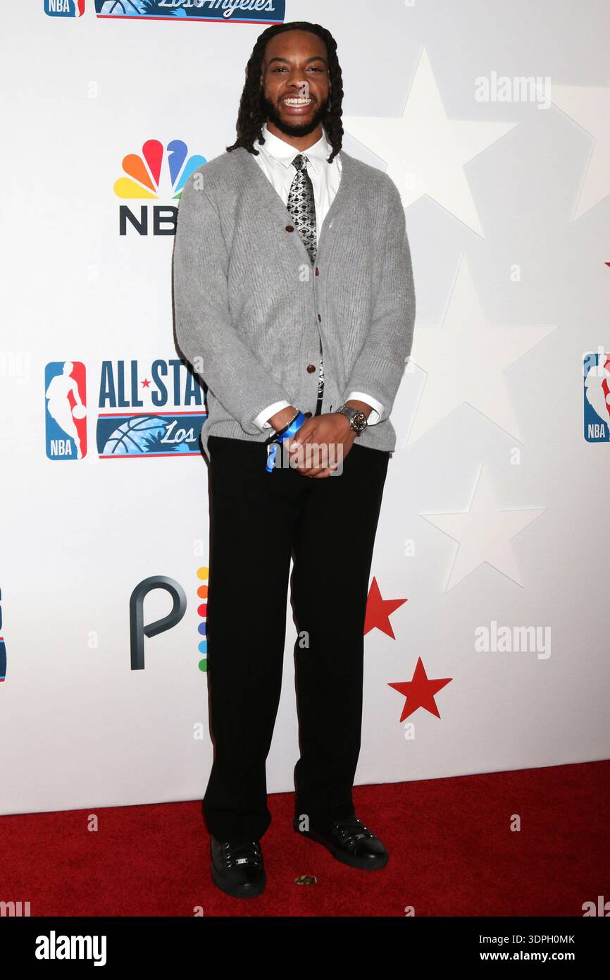 Los Angeles, USA. 13, February, 2026. Pictured left to right, Darius ...