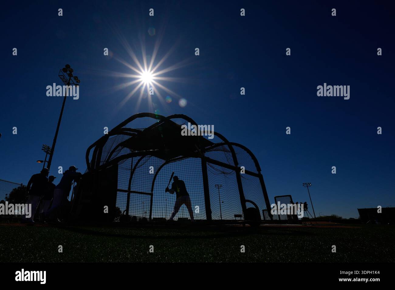 Kansas City Royals first baseman Vinnie Pasquantino bats during spring ...