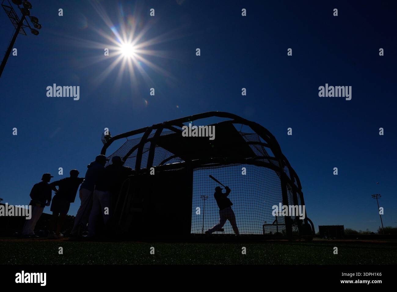 Kansas City Royals first baseman Vinnie Pasquantino bats during spring ...