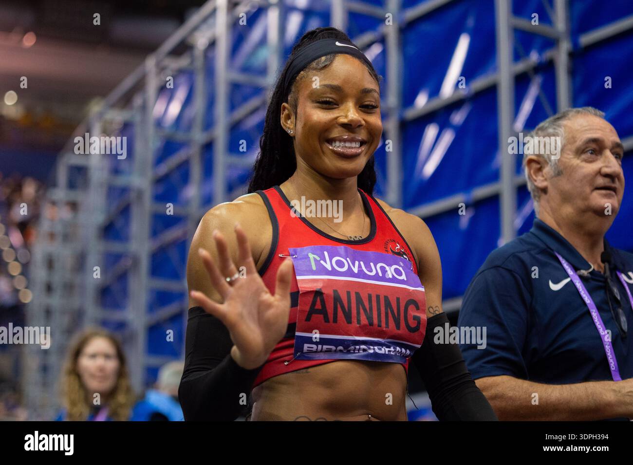 Amber Anning all smiles after qualifying for the womens 400m final ...