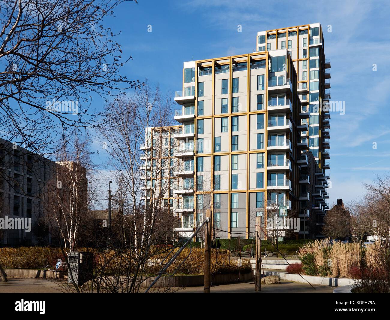 Woodberry down nature flats hi-res stock photography and images - Alamy