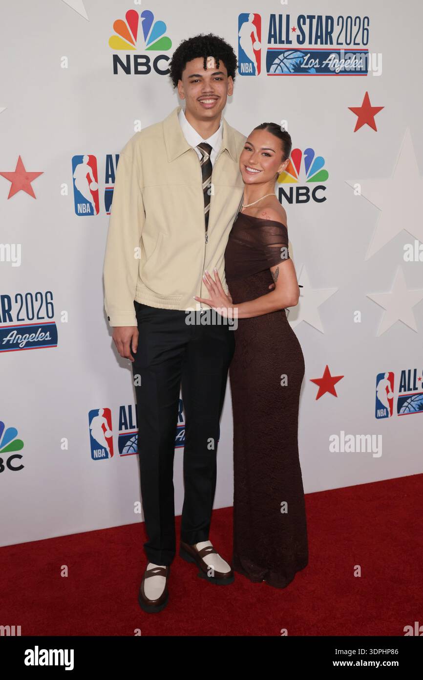 Kobe Sanders and Megan attend the 'LA Clippers & Comcast NBCUniversal's ...