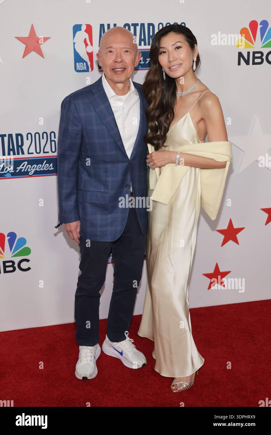Dennis Wong and Flora Wong attend the 'LA Clippers & Comcast ...