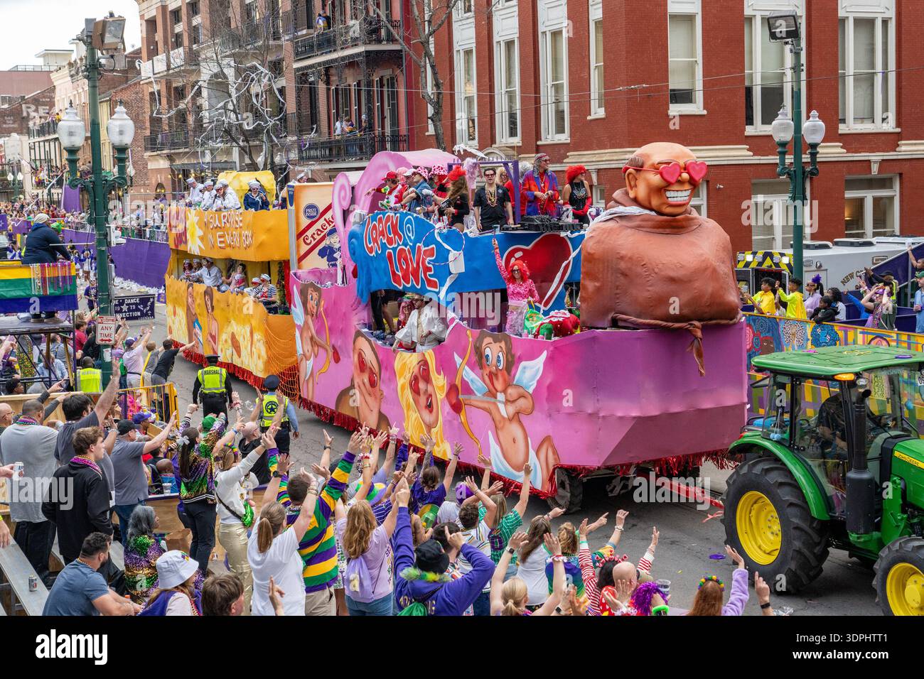 Attendees march during the annual Krewe of Tucks parade during the ...