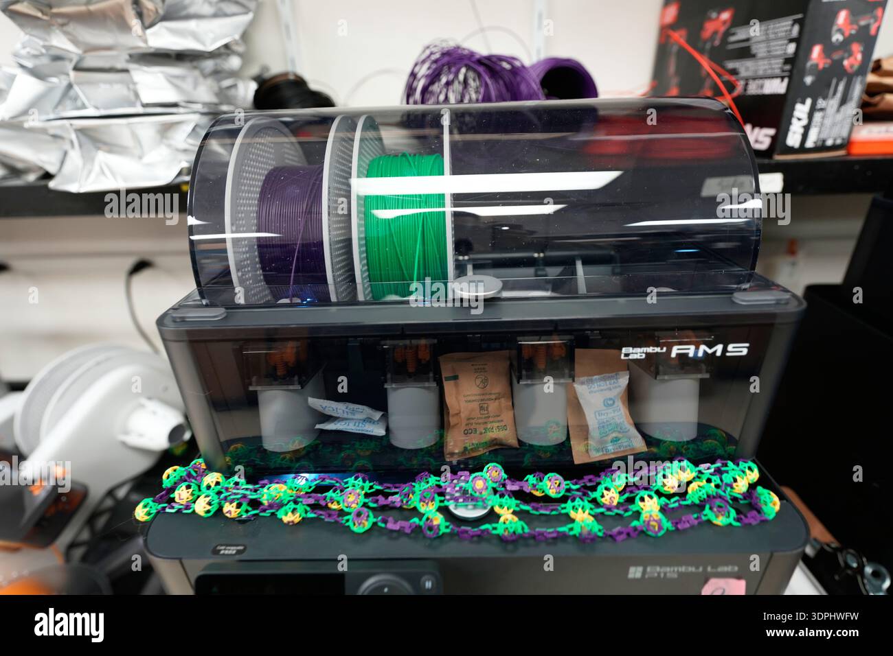 A 3D printer is seen in a lab at Louisiana State University, where they ...