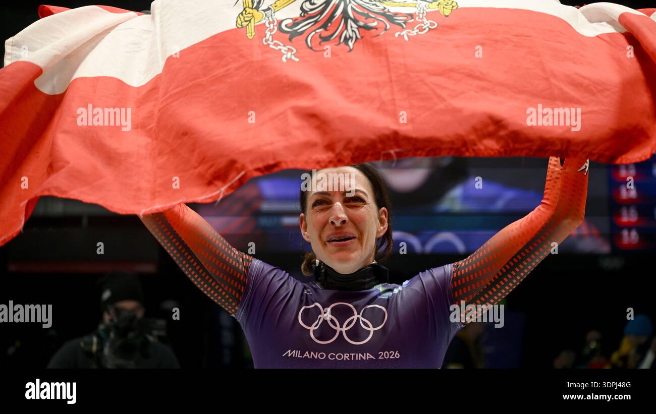 14 February 2026, Italy, Cortina D·ampezzo: Olympia, Olympic Winter ...