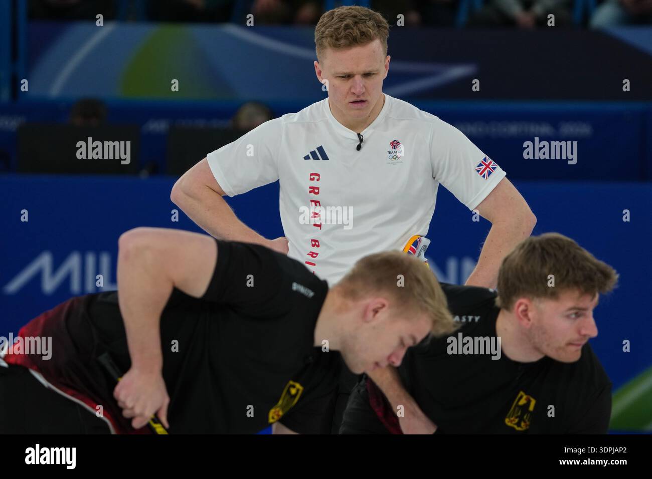 Britain's Bobby Lammie in action during the men's curling round robin ...