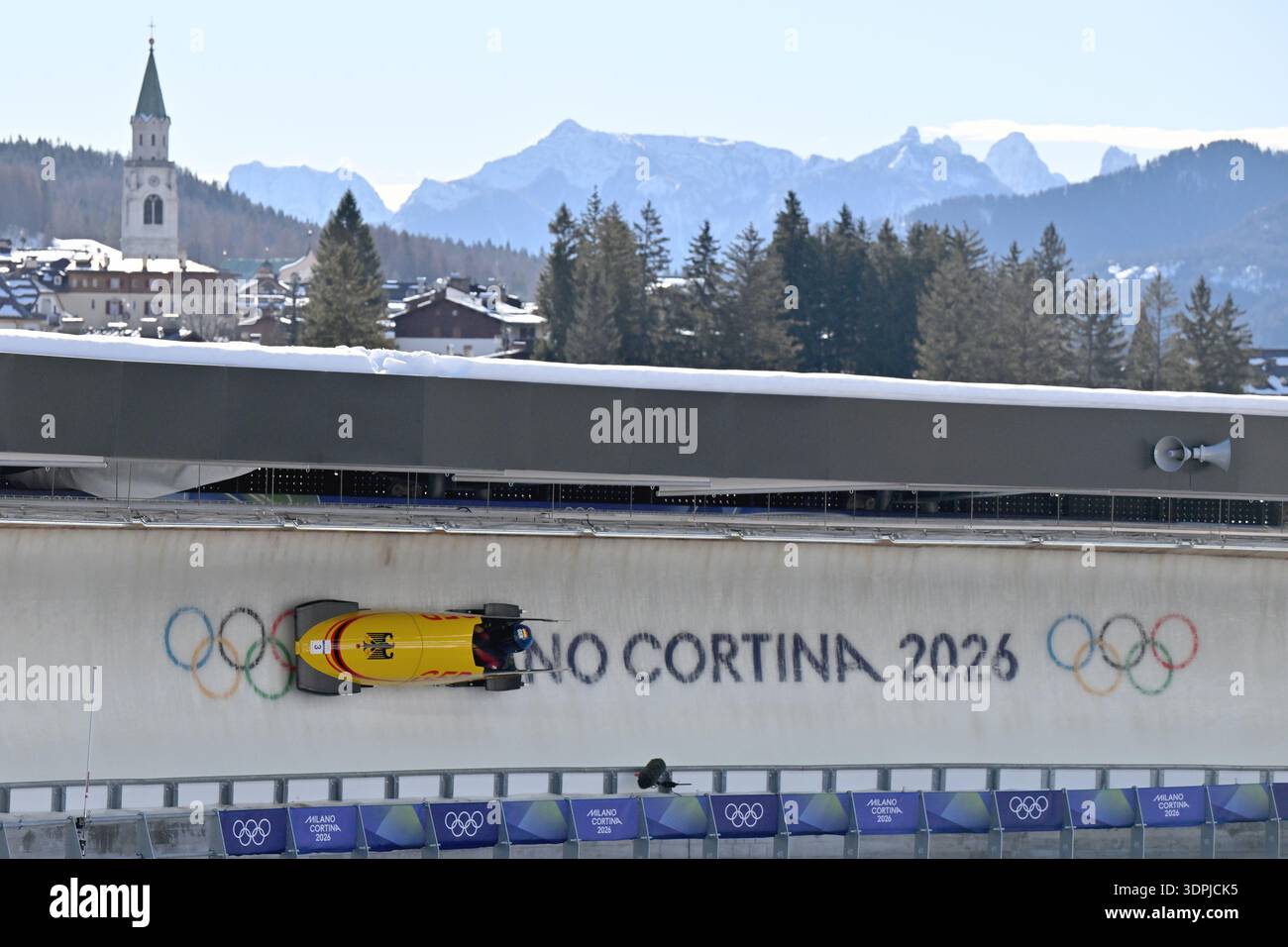 15 February 2026, Italy, Cortina D·ampezzo: Olympia, Olympic Winter ...