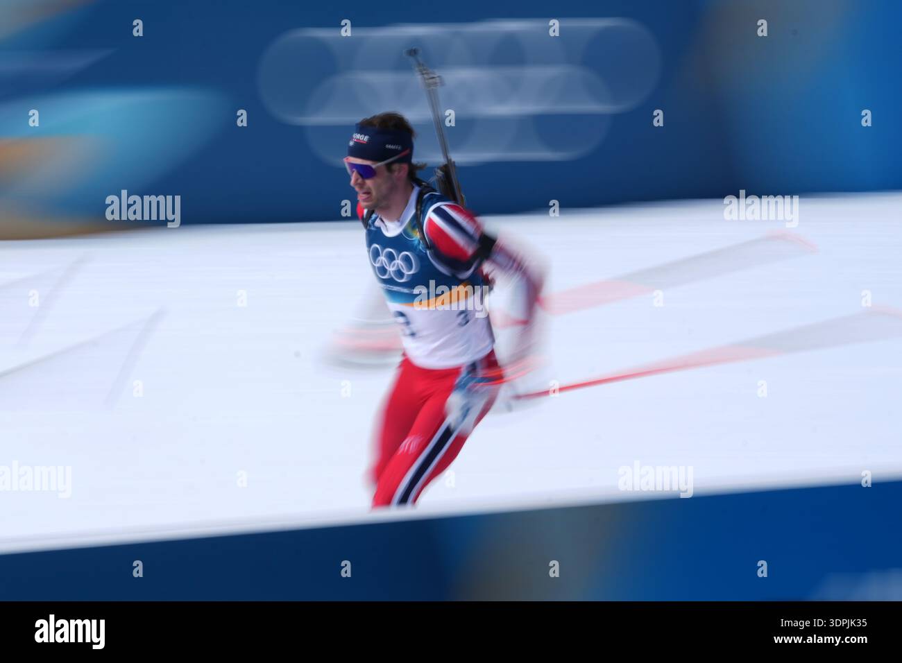 Sturla Holm Laegreid, of Norway, competes during the men's 12.5 ...
