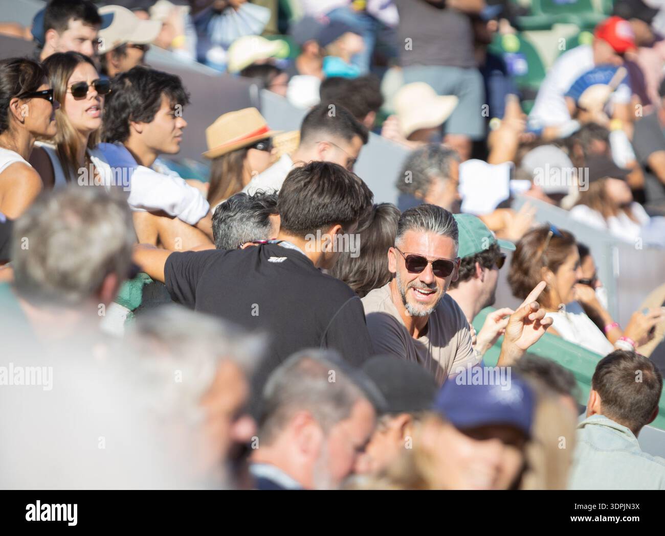 Former player and football coach Martin Demichelis at ATP 250 Argentina ...