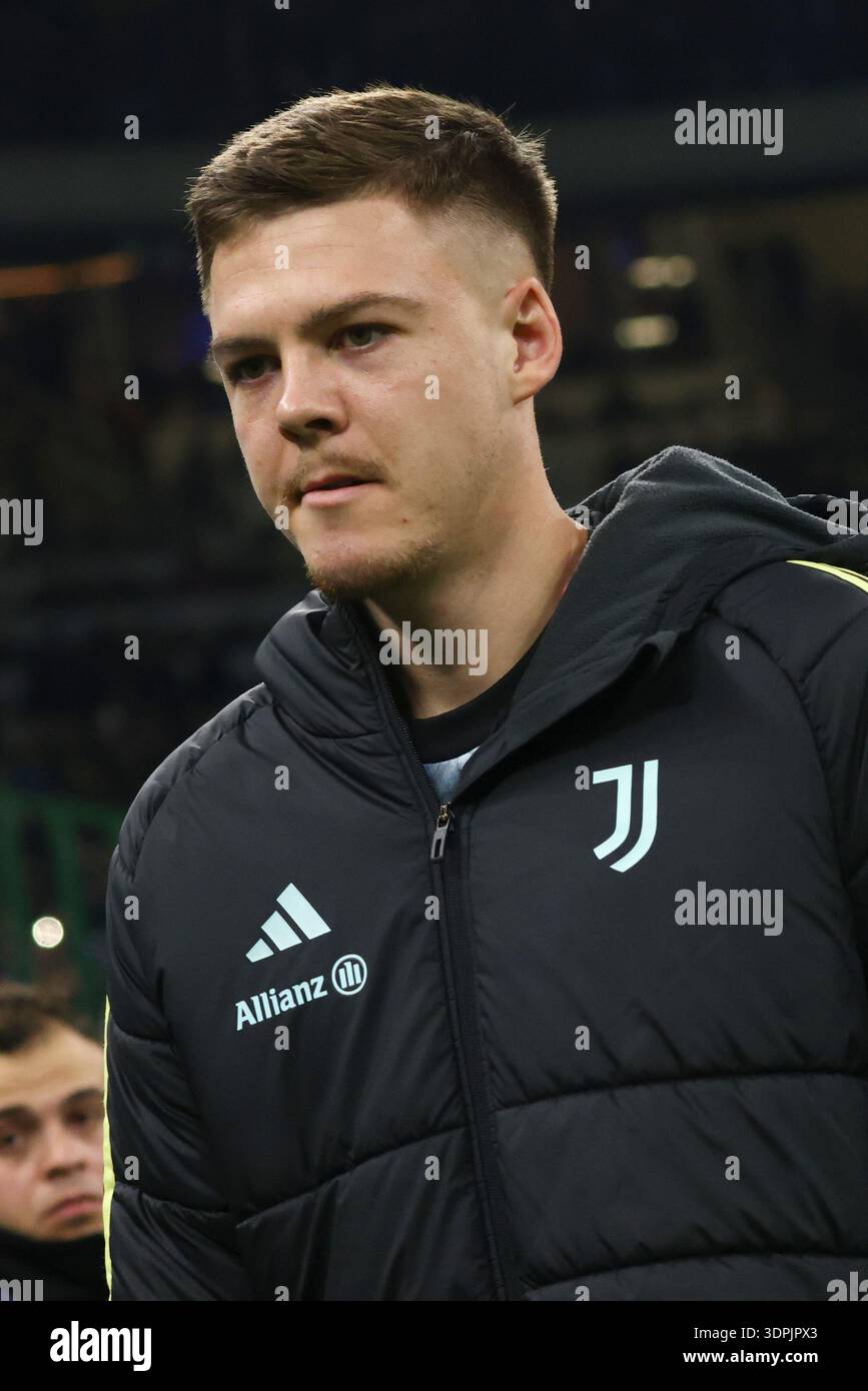 Emil Holm in action during the Serie A match between FC internazionale ...
