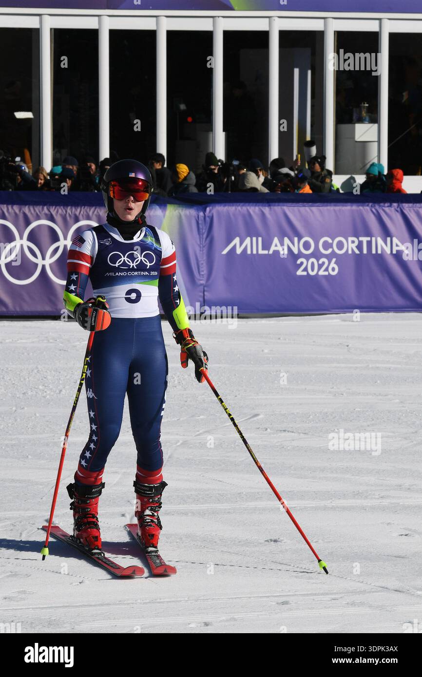 CORTINA, 2026 MICO OLYMPICS, WOMEN'S GIANT SLALOM, FIRST RUN, PICTURED ...