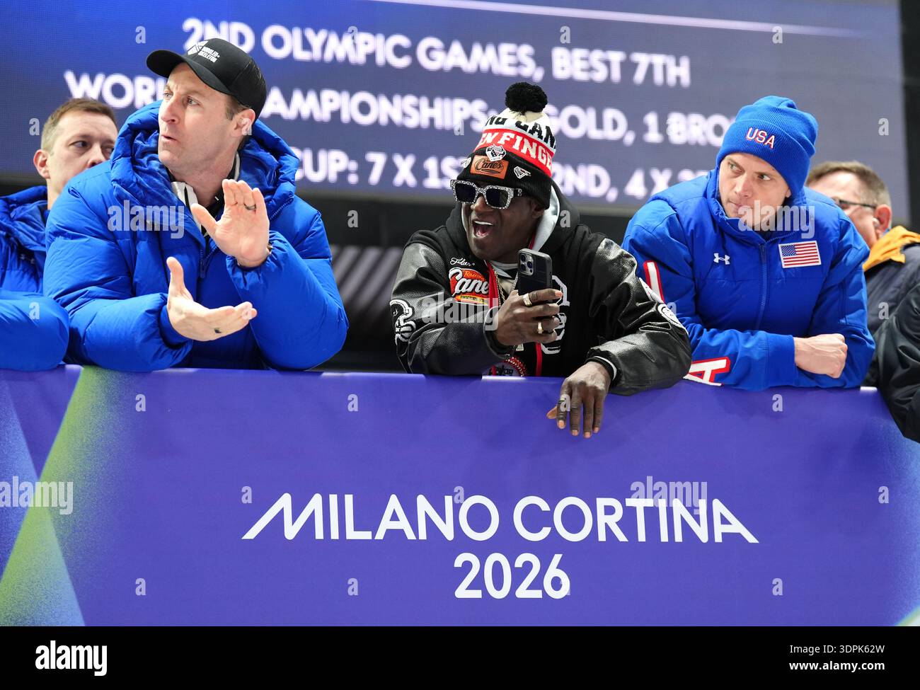 American rapper and television personality Flavor Flav watches on ...