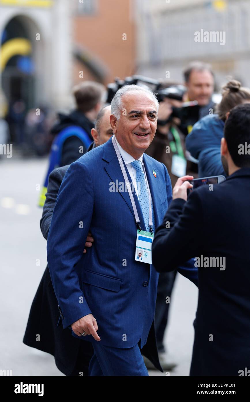 14 February 2026, Bavaria, Munich: Cyrus Reza Pahlavi (Resa Pahlewi ...