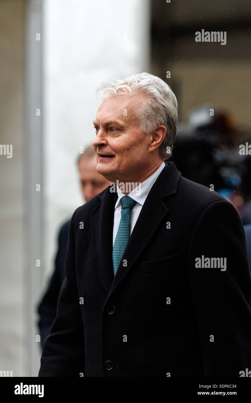 14 February 2026, Bavaria, Munich: Gitanas Nauseda, Lithuanian conom ...