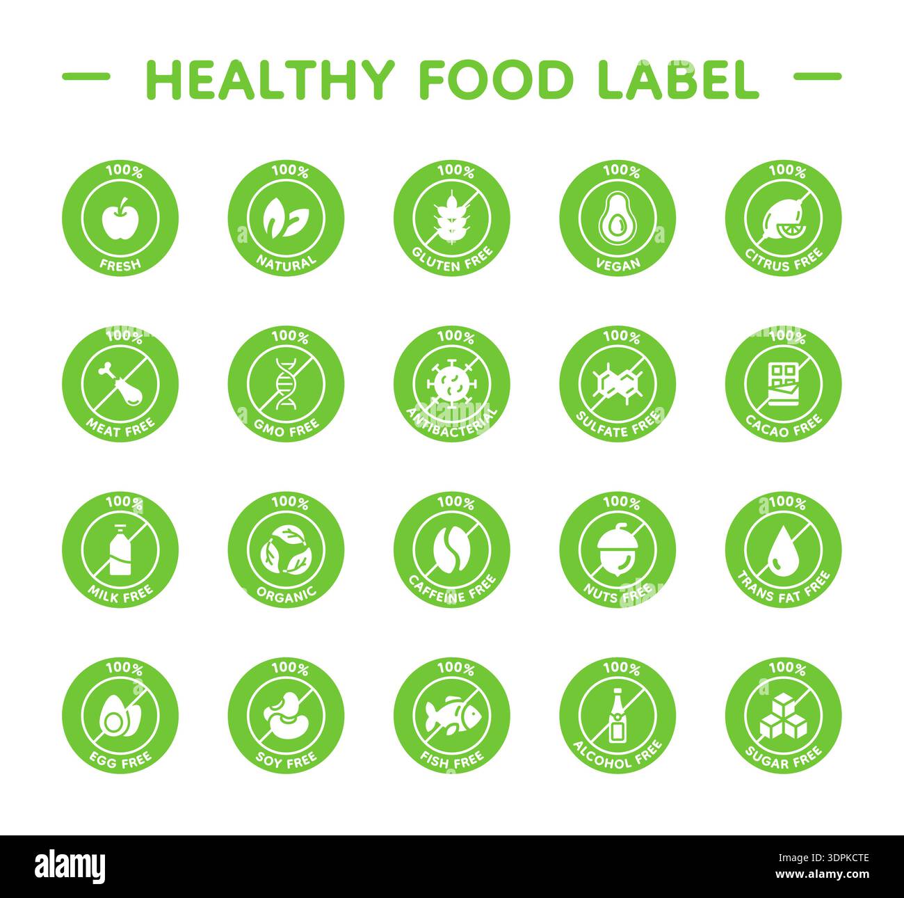 Ingredient exclusion symbol hi-res stock photography and images - Alamy