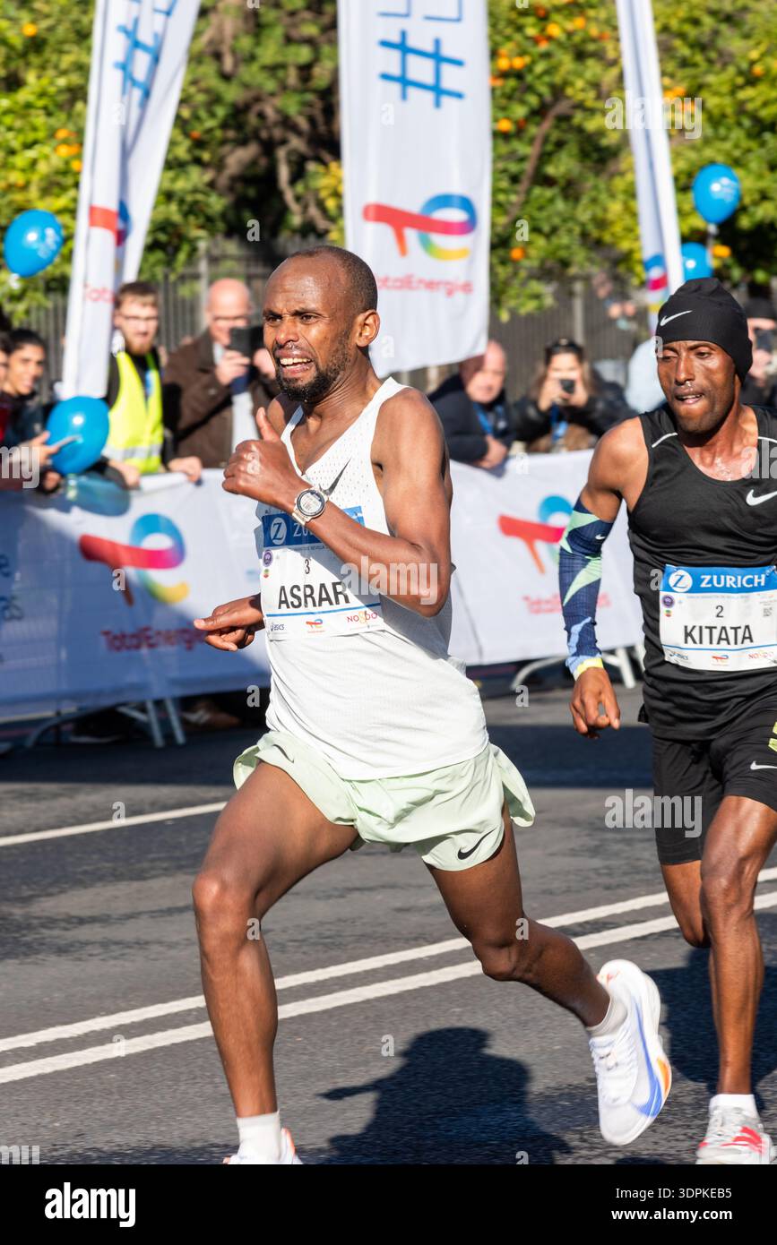 Seville, Spain. 15th Feb 2026. Scenes from the Zurich Seville Marathon ...