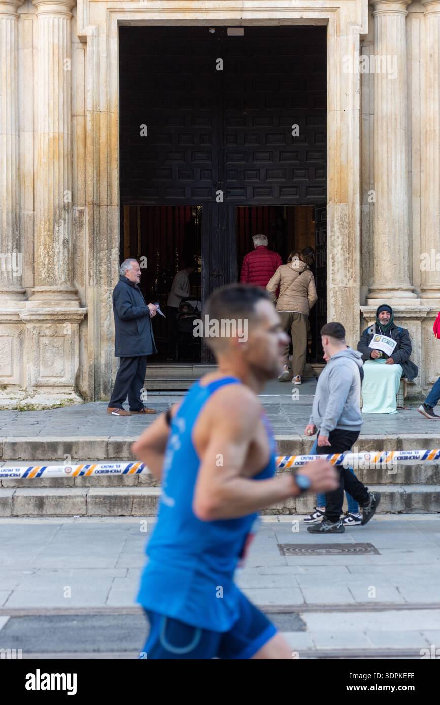 Seville, Spain. 15th Feb 2026. Scenes from the Zurich Seville Marathon ...