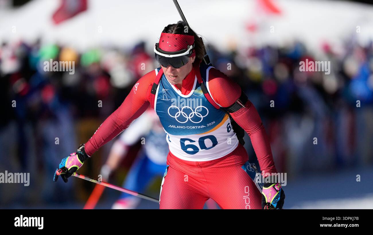 Lena Haecki-Gross, of Switzerland, competes during the women's 10 ...