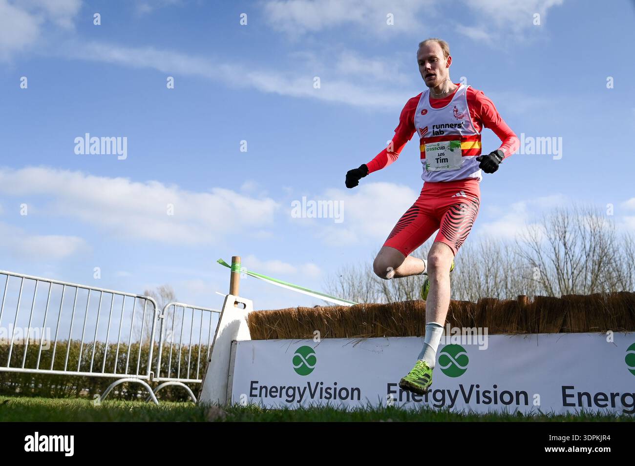 Belgian Tim Van De Velde pictured in action during the men's race at ...