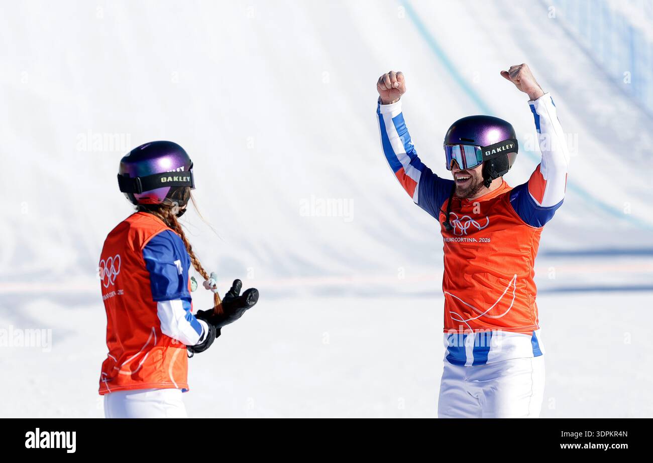 15 February 2026, Italy, Livigno: Olympia, Olympic Winter Games Milan ...