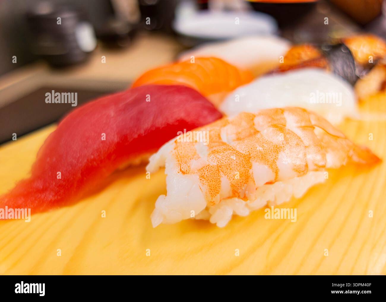 Delicious array nigiri sushi hi-res stock photography and images - Alamy