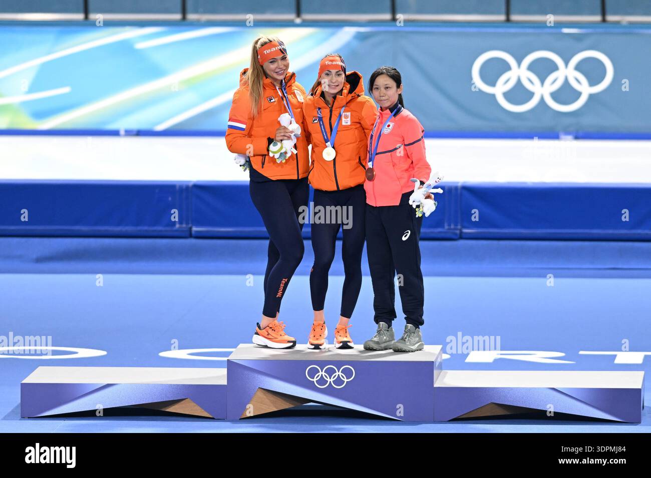 500 m speed skating medal ceremony during Speed Skating, Olympic Winter ...