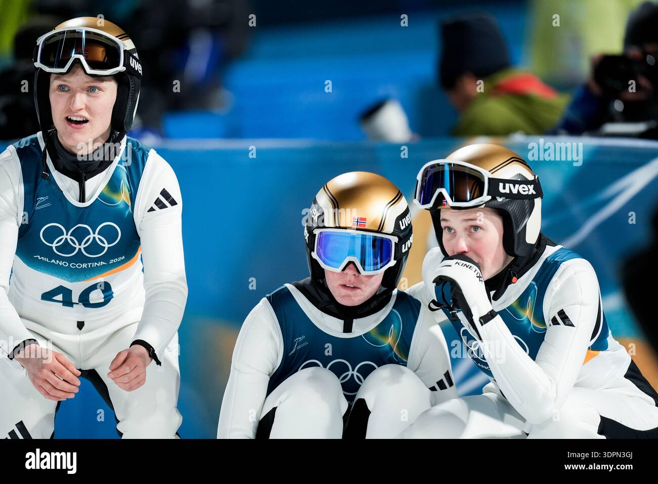 Val di Fiemme, Italy 20260215. Silje Opseth, Anna Odine Strøm and Heidi ...