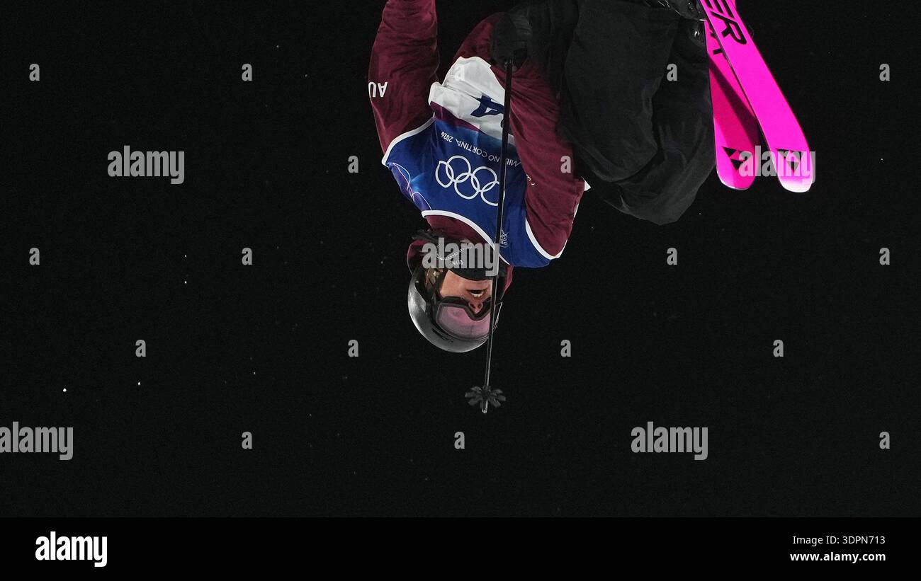 Austria's Julius Forer competes during the men's freestyle skiing big ...