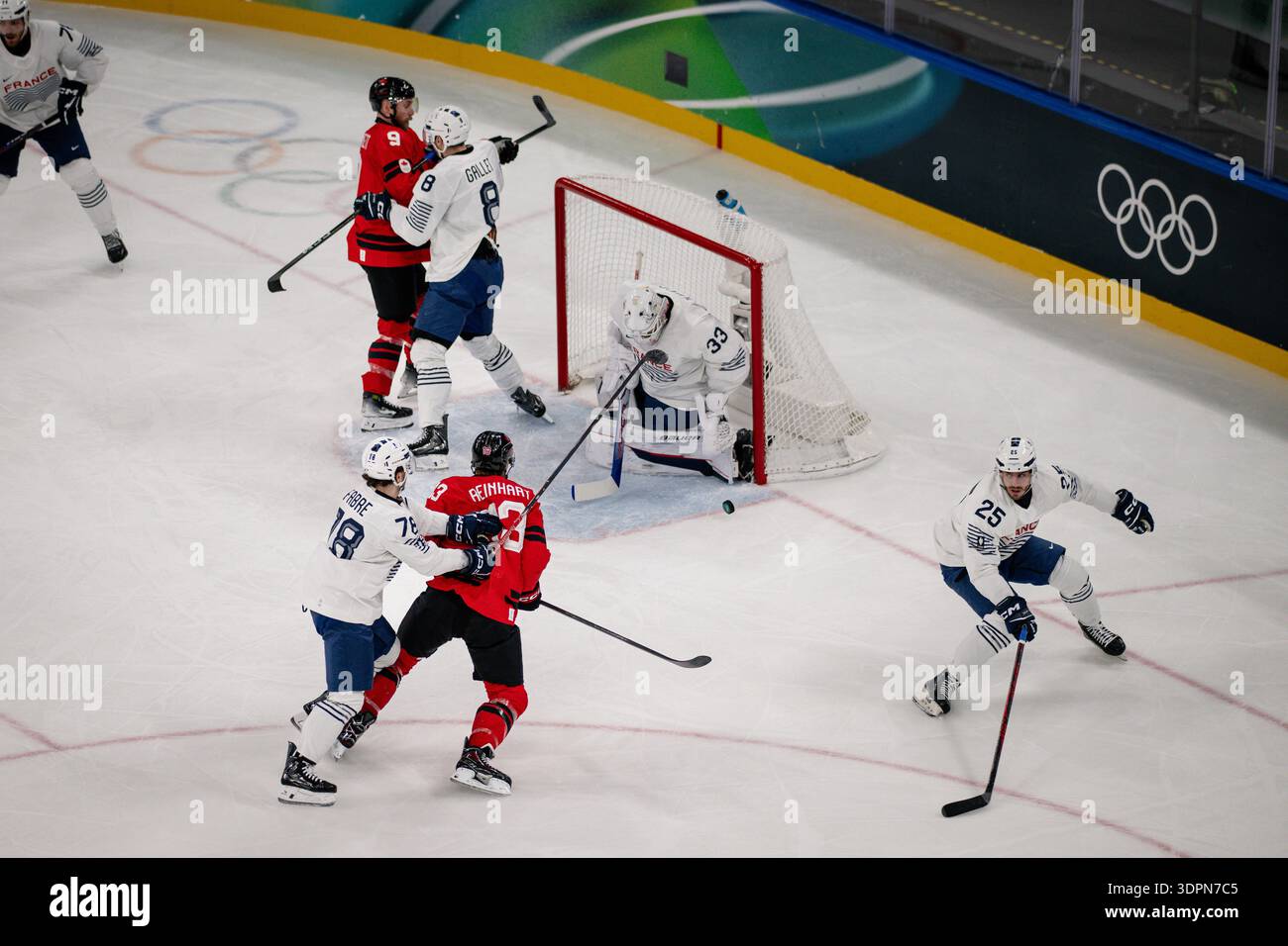 Sam Reinhart (Canada, 13) in action during the Menss ice hockey group ...