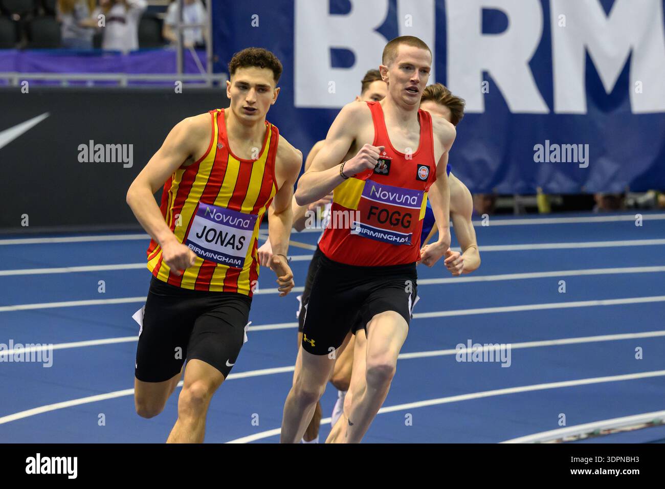 FOGG (Mens 1500m) leading the pack during the 2026 Novuna UK Indoor ...