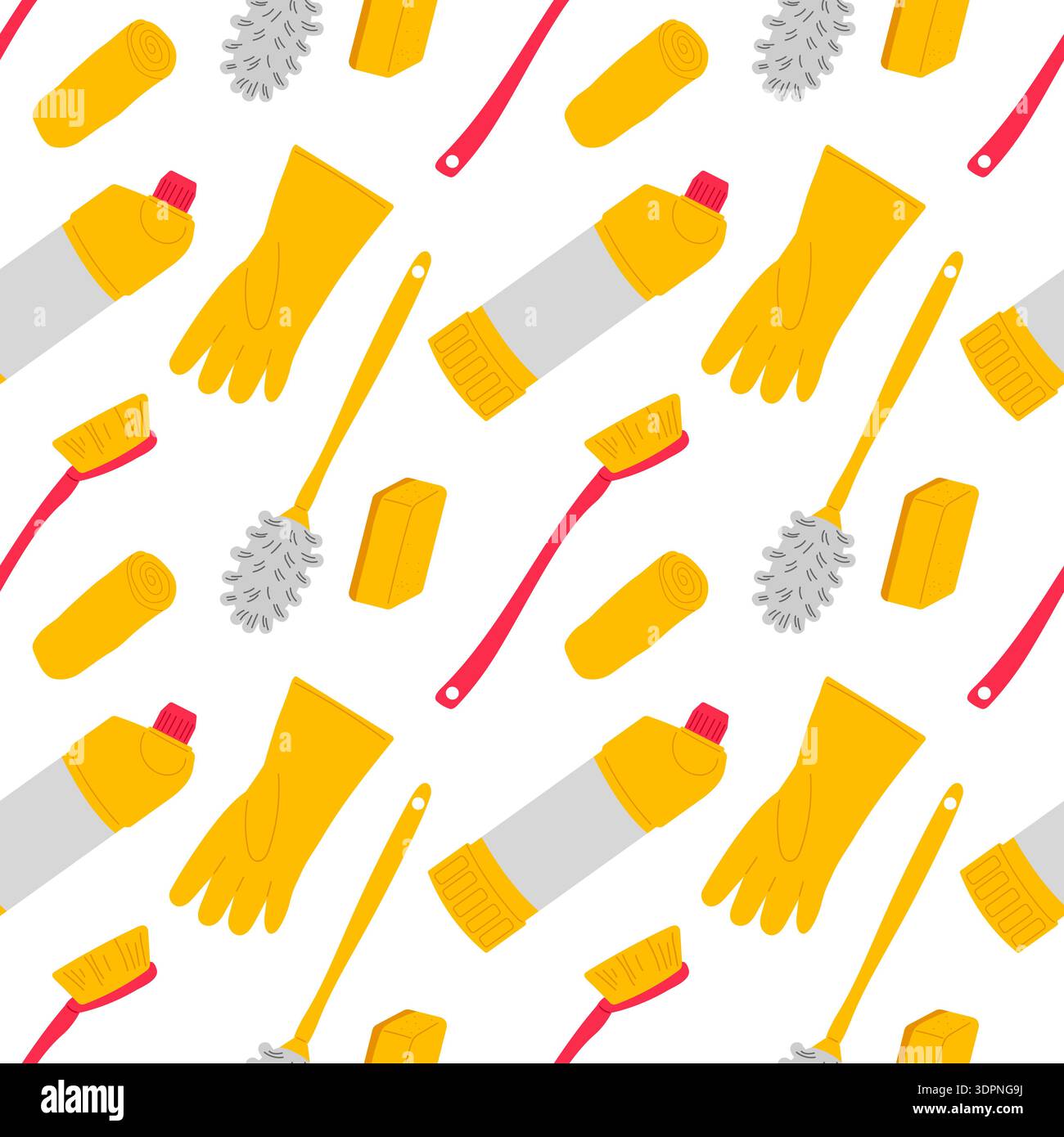 Cleaning toilet pattern seamless Stock Vector Images - Alamy