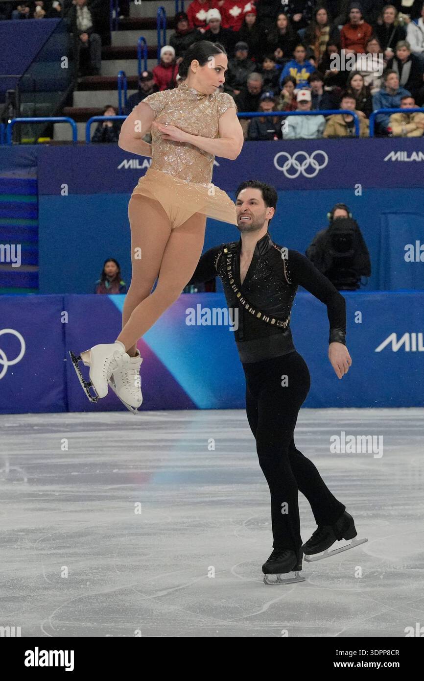 Deanna Stellato-dudek and Maxime Deschamps of Canada perform during the ...