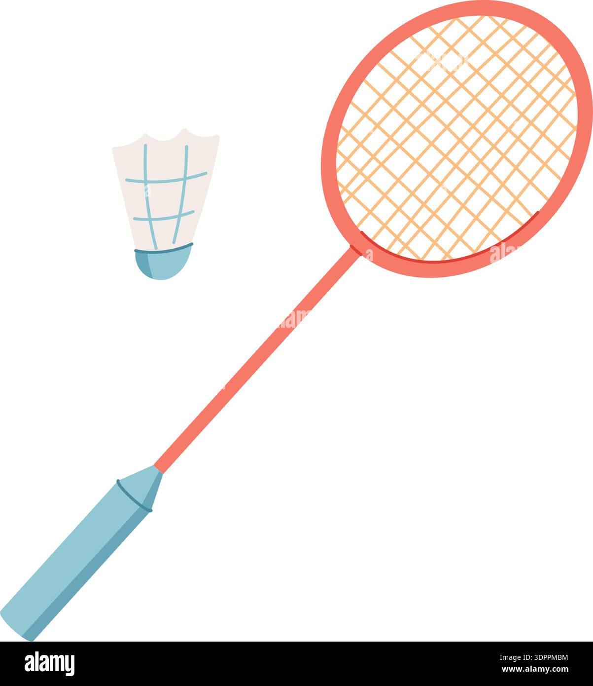 Flat cartoon badminton racket hi-res stock photography and images - Alamy