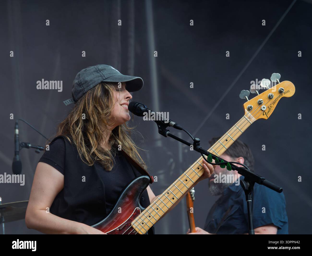 Marie-Pierre Arthur performs on stage at the Francos music festival in ...