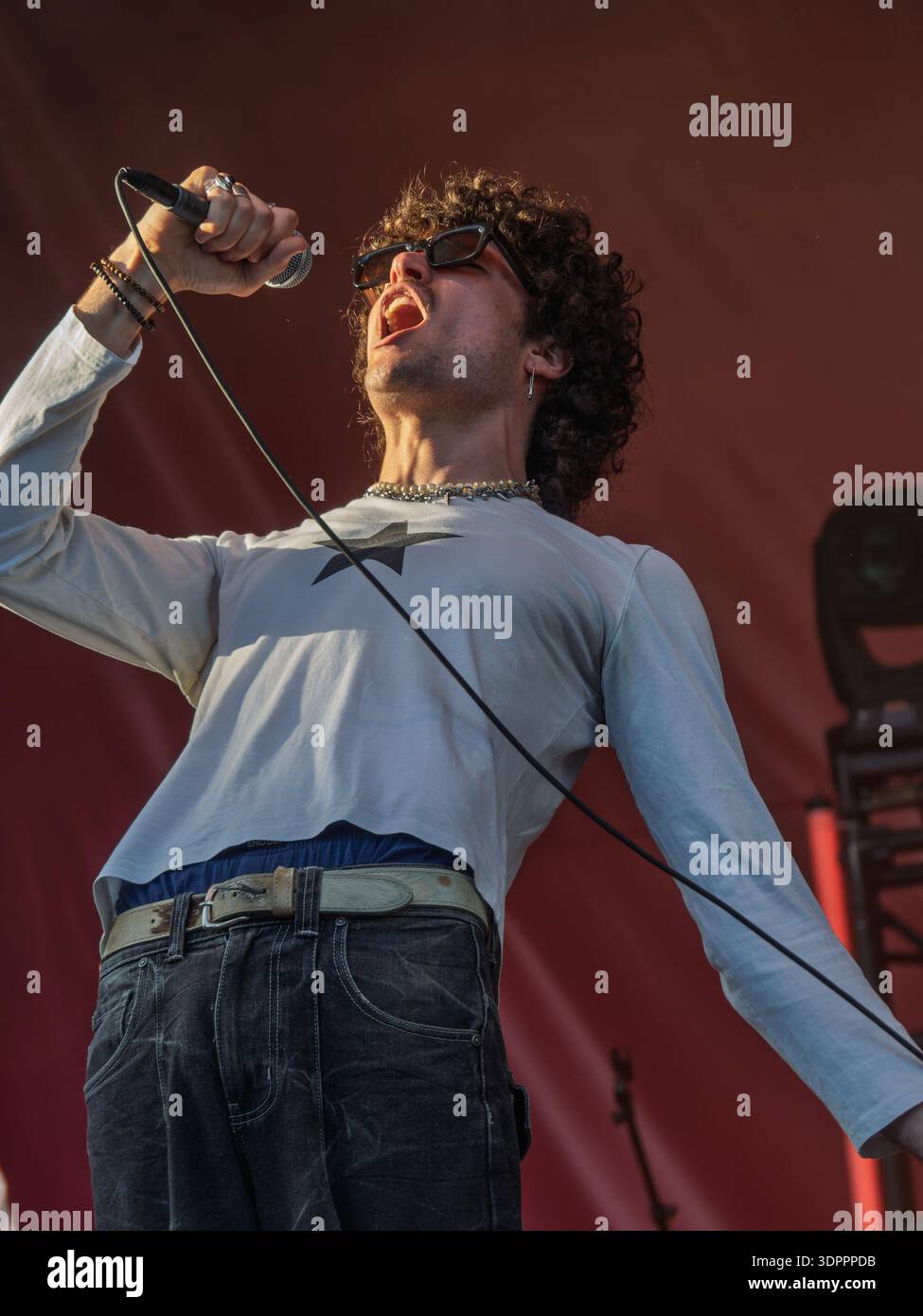 Super Plage performs on stage at the Francos music festival in Montreal ...