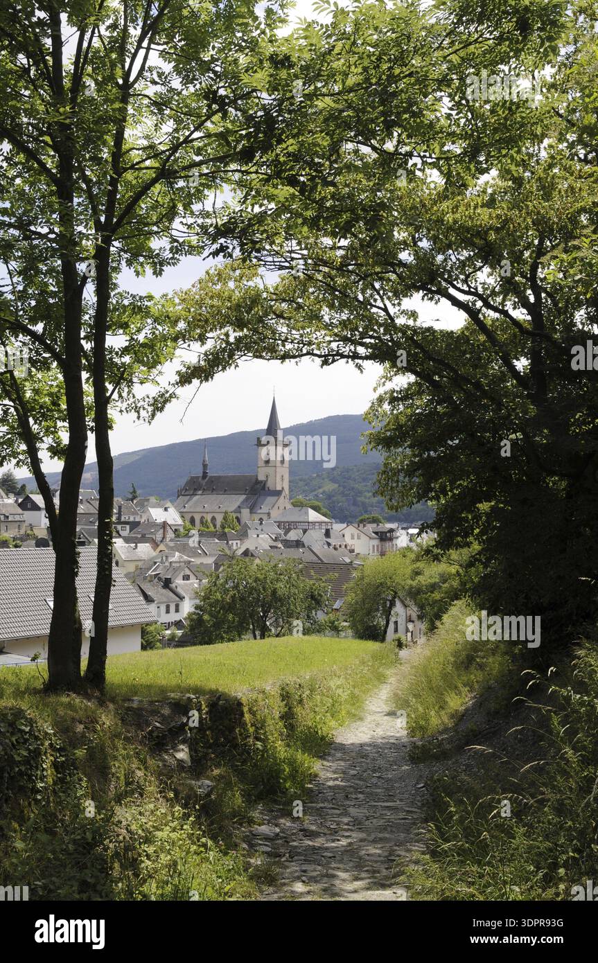 Lorch, Rhine, church, Rhine Valley, Middle Rhine, Middle Rhine Valley ...
