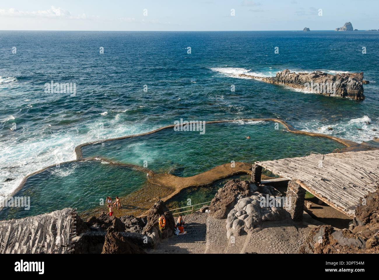 Natural swimming pools at La Maceta and volcanic coastal path in El ...