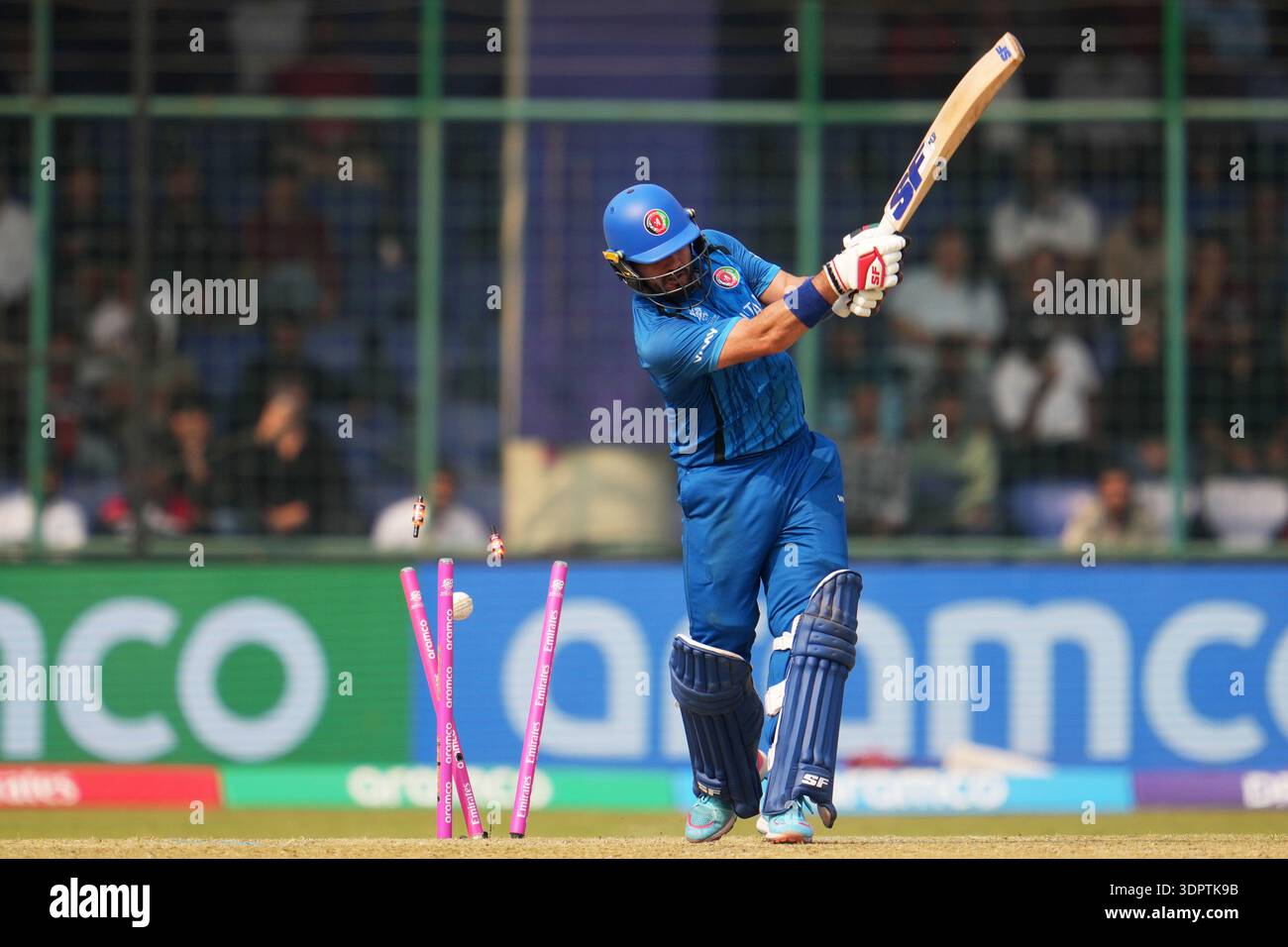 Afghanistan's Darwish Rasooli bowled out by United Arab Emirates ...