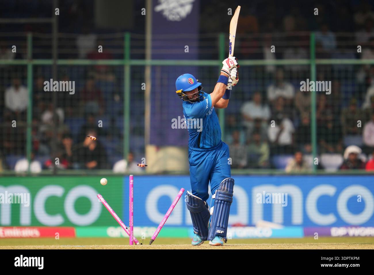 Afghanistan's Darwish Rasooli bowled out by United Arab Emirates ...