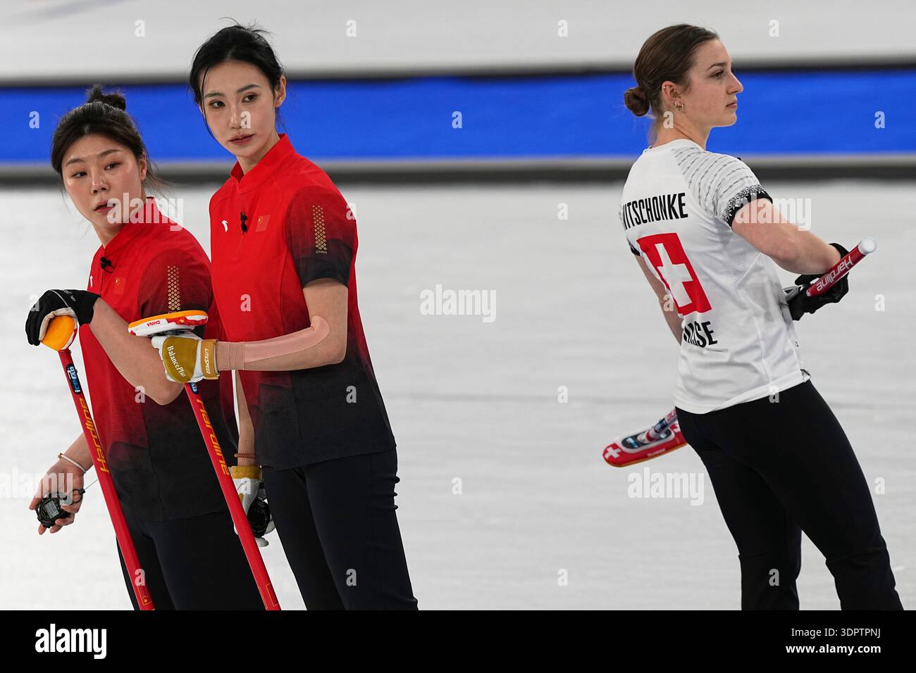 China's Dong Ziqi, Jiang Jiayi and Switzerland's Selina Witschonke ...