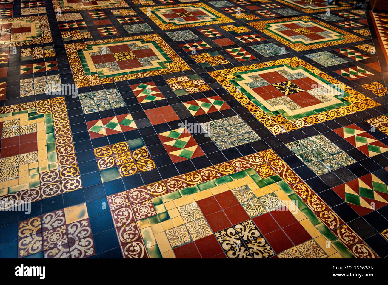 Colorful patterned floor tiles in St Patrick's Cathedral, inspired by ...