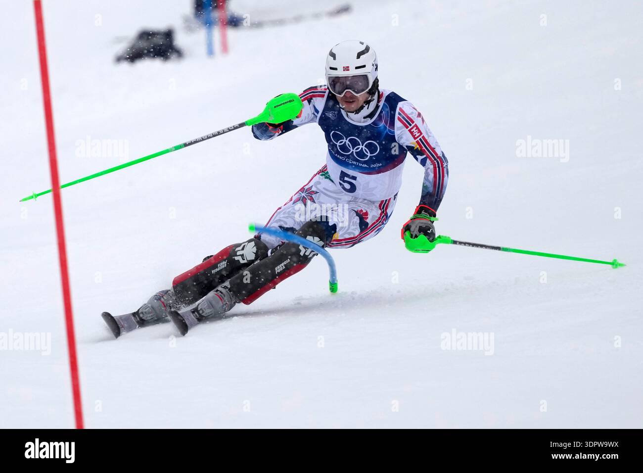 Bormio, Italy 20260216. Henrik Kristoffersen (NOR) in action in the men ...