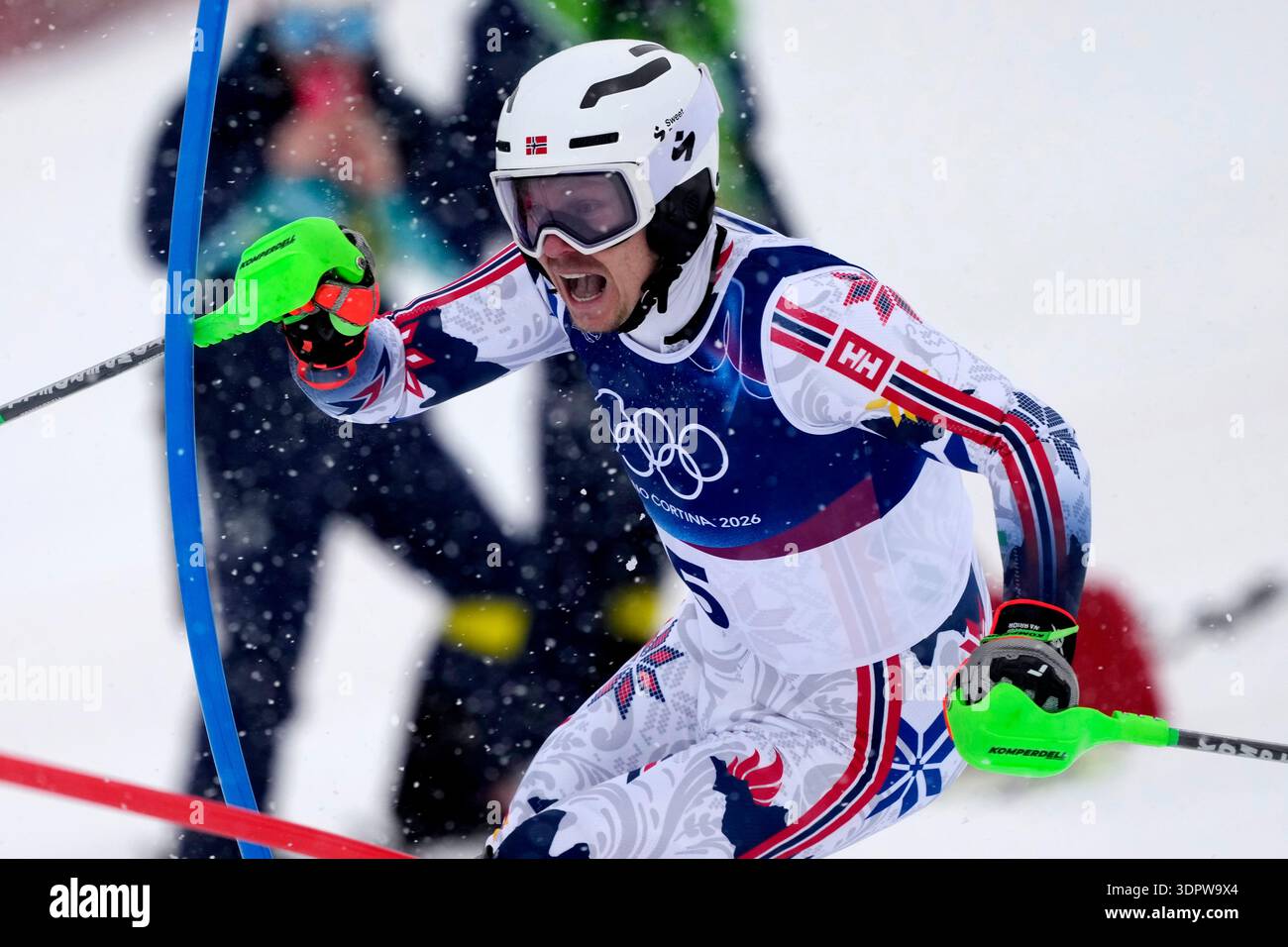 Bormio, Italy 20260216. Henrik Kristoffersen (NOR) in action in the men ...